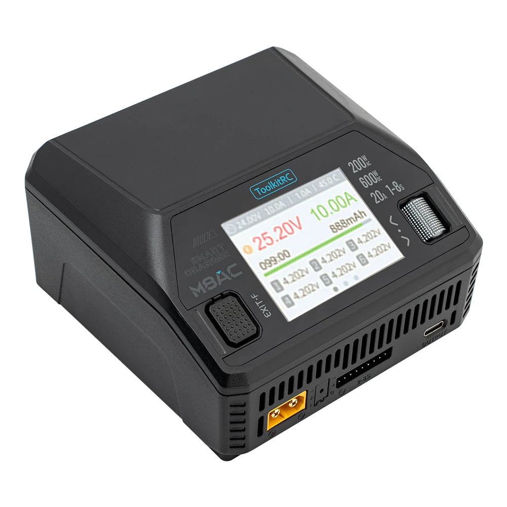 ToolKitRC M8AC Smart Charger 1-8S AC 200W DC 600W