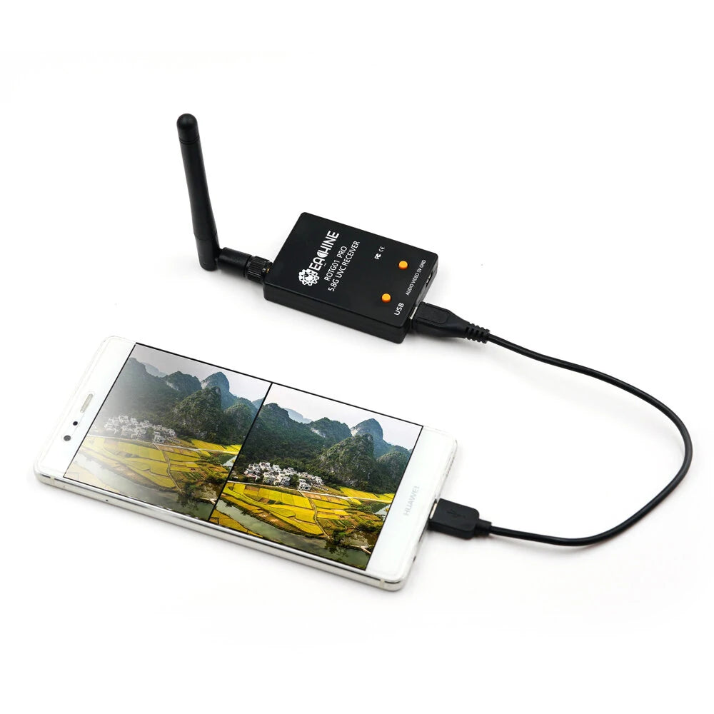 Eachine ROTG01 Pro UVC OTG FPV Receiver Android Smartphone BLACK