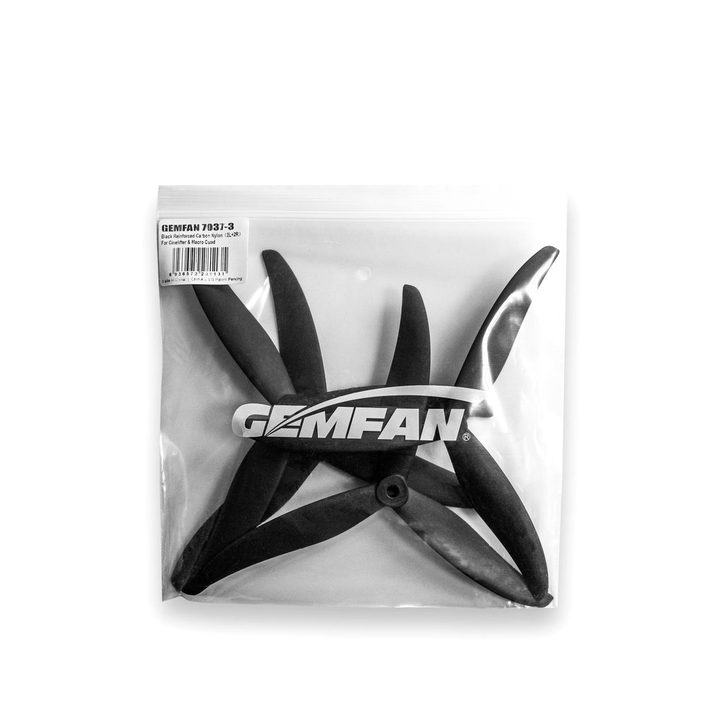 GEMFAN 7037-3 Carbon Nylon Cinelifter & Macro Quad 3 Blade Prop...