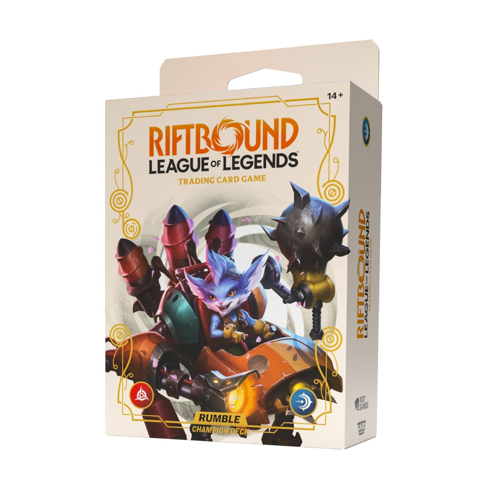 Riftbound League Of Legends Tcg Champion Deck Box Spiritforged Rumble